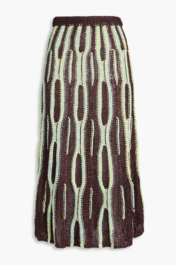 Ulla Johnson Open-knit Midi Skirt