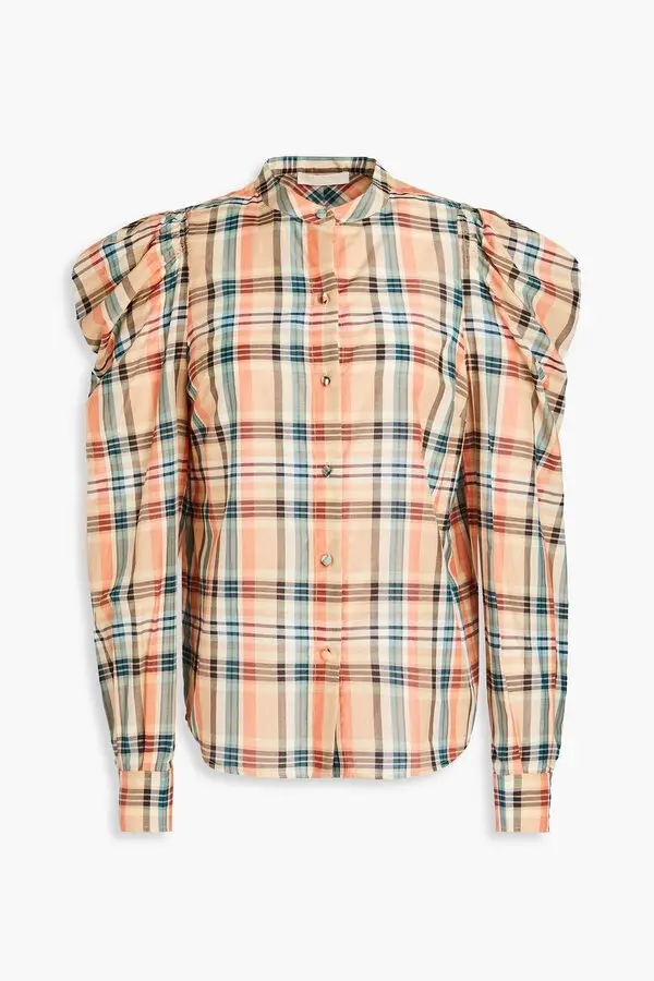 Ulla Johnson Langley Checked Blouse