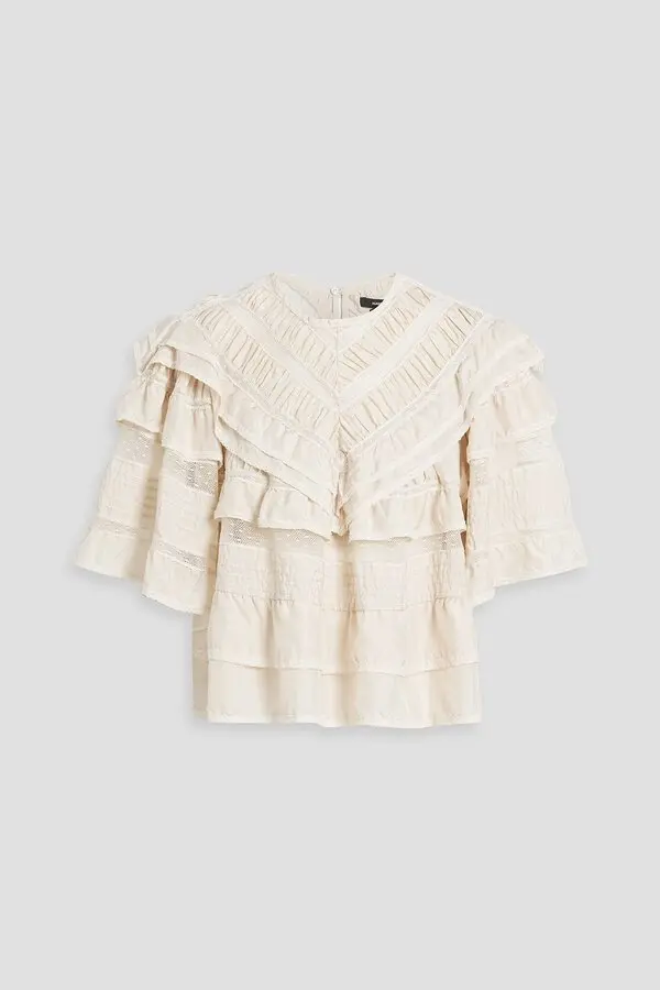 Isabel Marant Cielo Ruffled Blouse - Ecru
