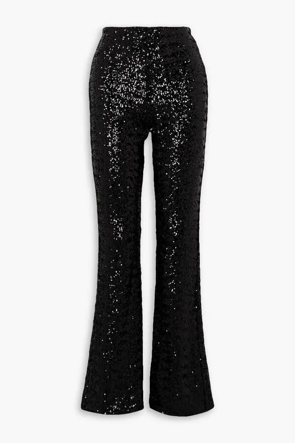 Oseree Sequined Flared Pants