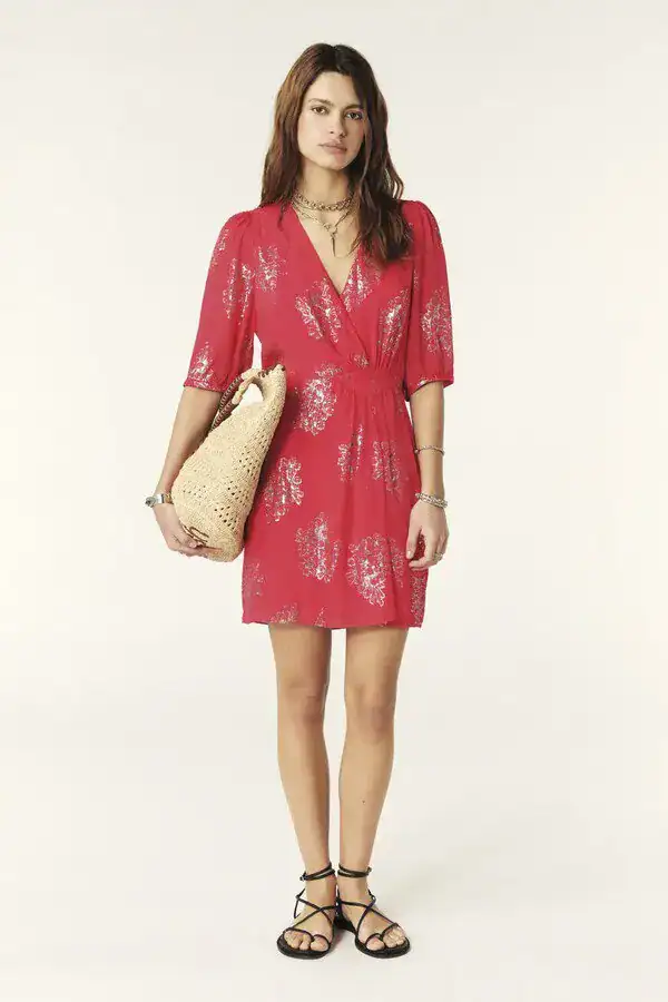 knee length dresses for ladies Anita Stripe Knit Mini Dress - FINAL SALE main image 1