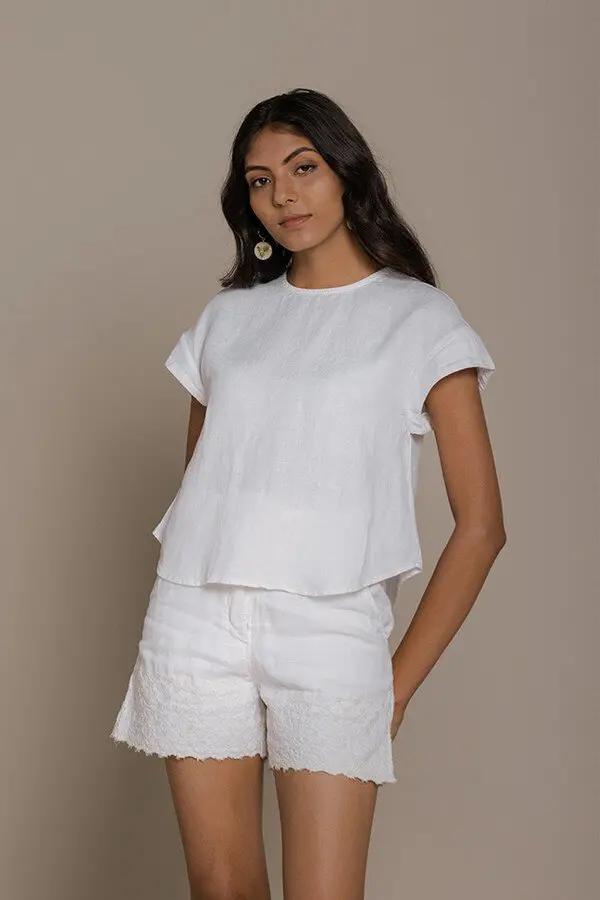 REISTOR Sandcastle Saturdays Top - White