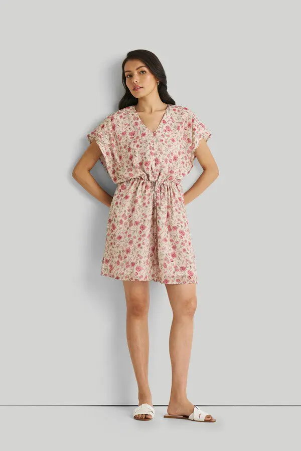 REISTOR Relaxed Drawstring Mini Dress