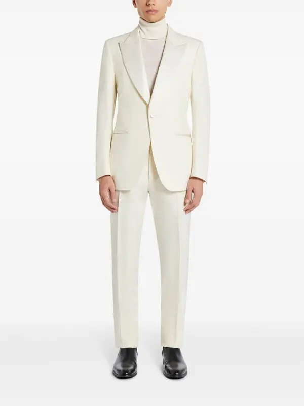TOM FORD Single-breasted Blazer - White