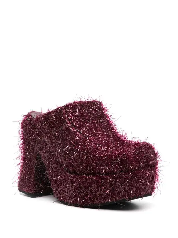 Eckhaus Latta 120mm Climax Mules - Red