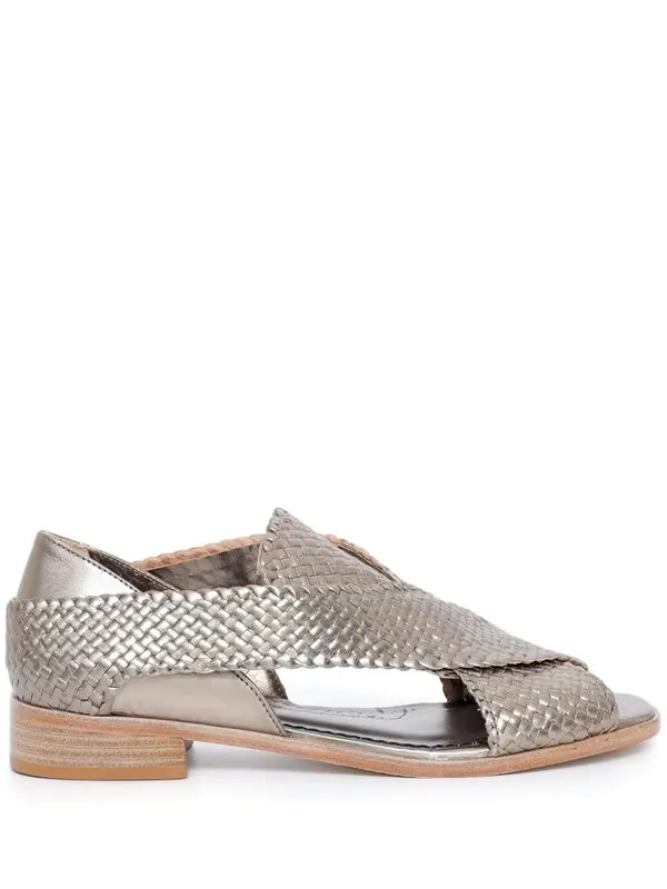 STUDIO CHOFAKIAN Woven Sandals - Gold