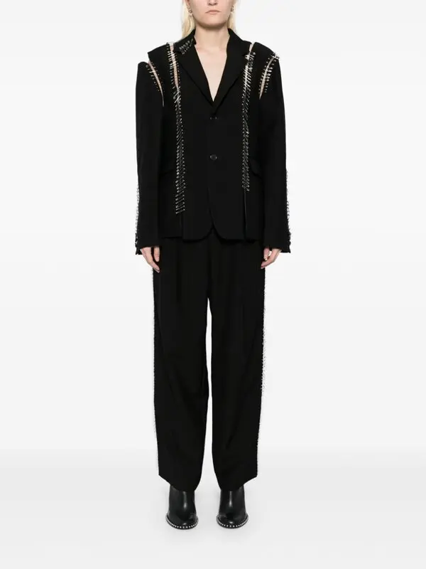 Noir Kei Ninomiya Safety-pin Trousers