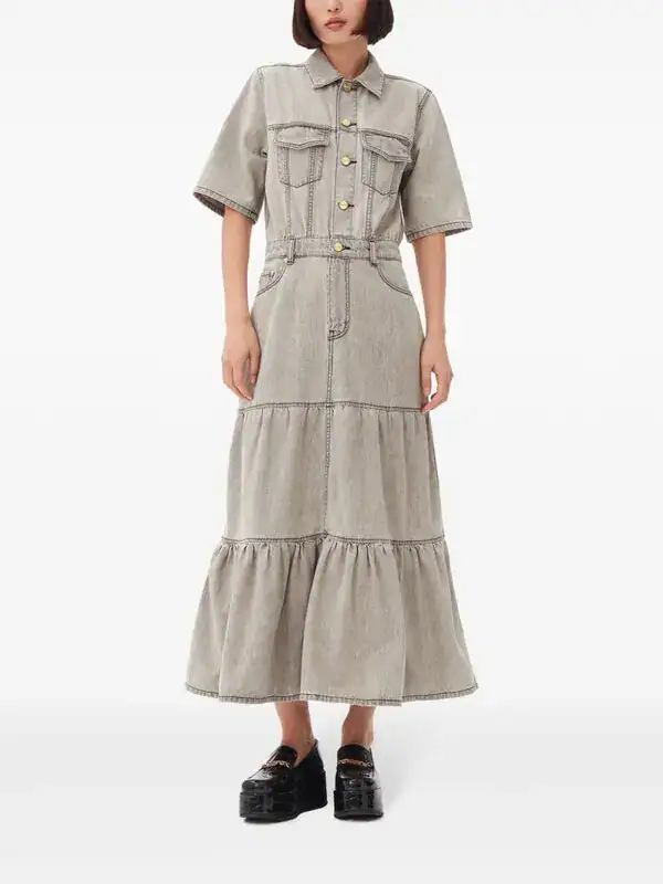 chinese dress ladies Future Denim Maxi Dress main image 1