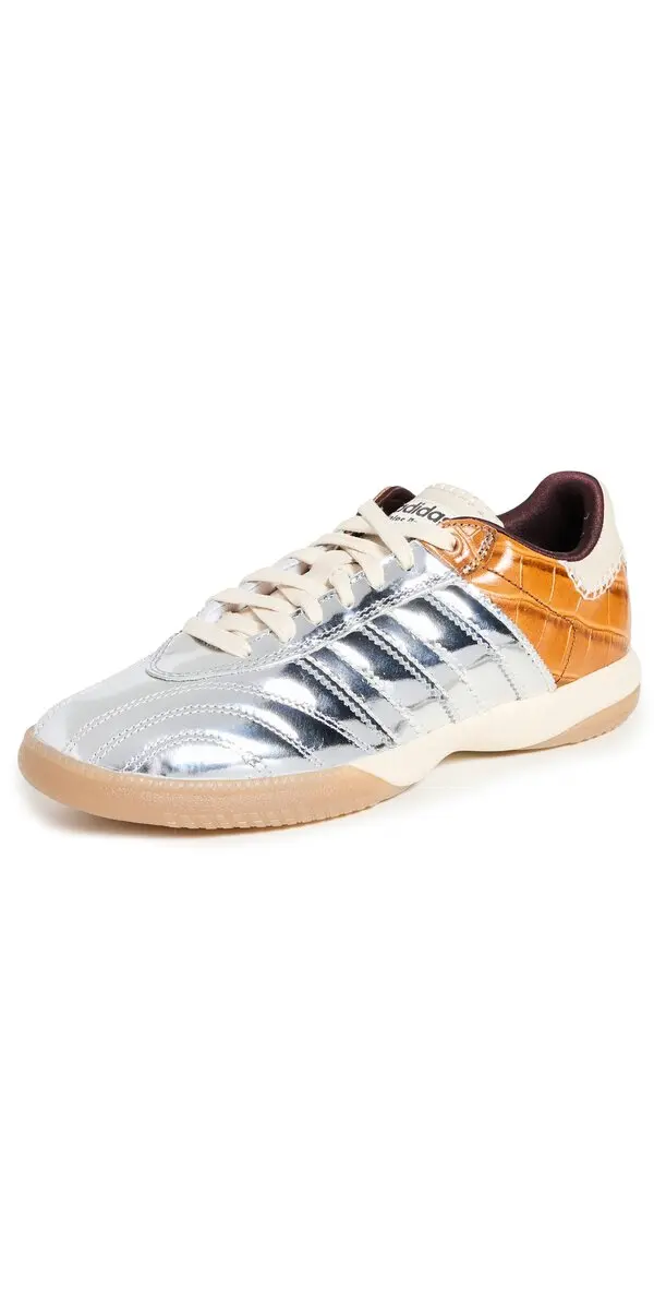 Adidas X Wales Bonner Samba Metallic Sneakers - Silver Met/Easy Yellow S17  | Editorialist