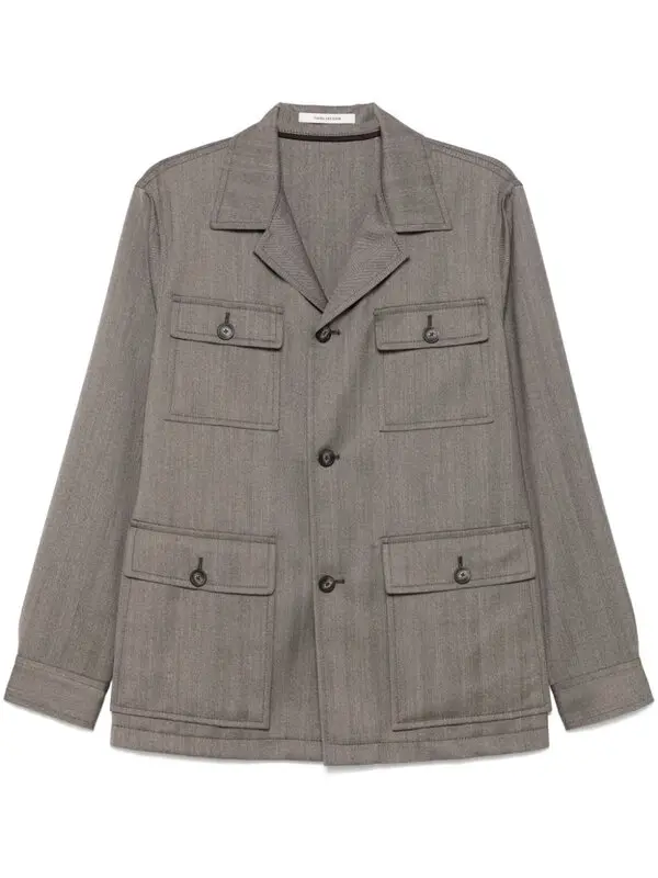Tagliatore Tempest Shirt Jacket - Brown