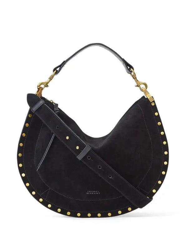 Isabel Marant Oskan Soft Zipped Crossbody Bag - Black