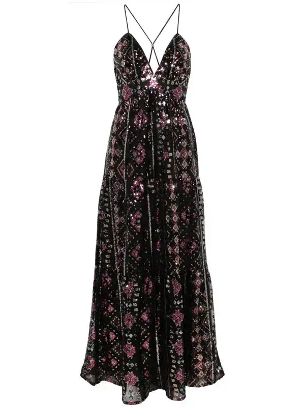 Ba&Sh Penelope Maxi Dress - Black | Editorialist