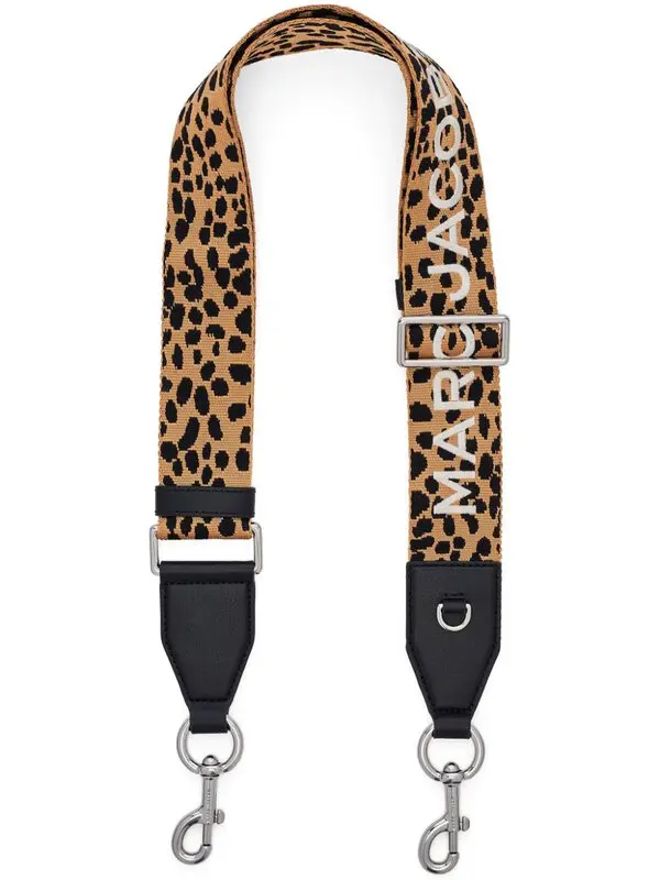 Marc Jacobs Cheetah Logo Strap - Brown