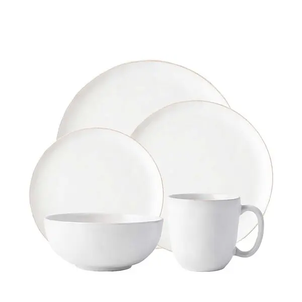 JULISKA Puro Coupe 5 Piece Dinnerware Place Setting - Whitewash