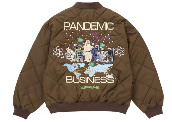 Supreme Aoi Quilted Work Jacket - Brown