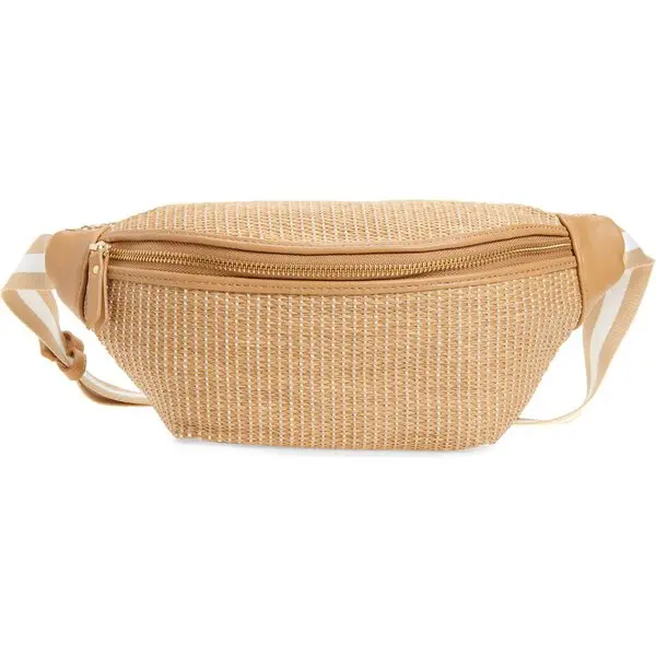 L*Space Evie Straw Belt Bag