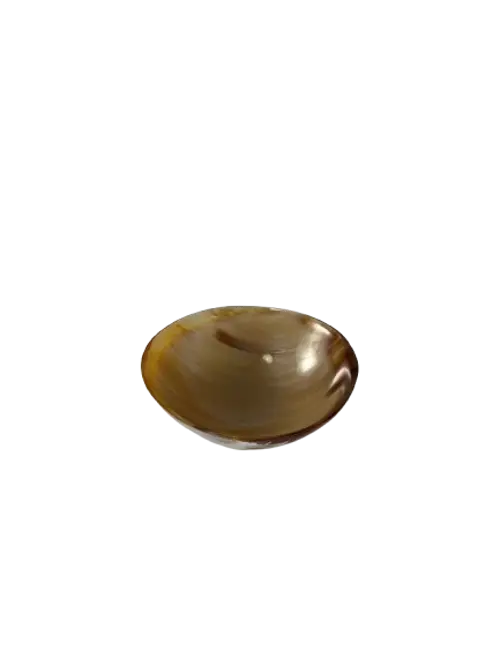 MAADILI COLLECTIVE Round Horn Bowl - Brown