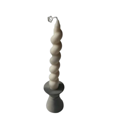 AARAM LUXE Twisted Taper Candlesset Of 2