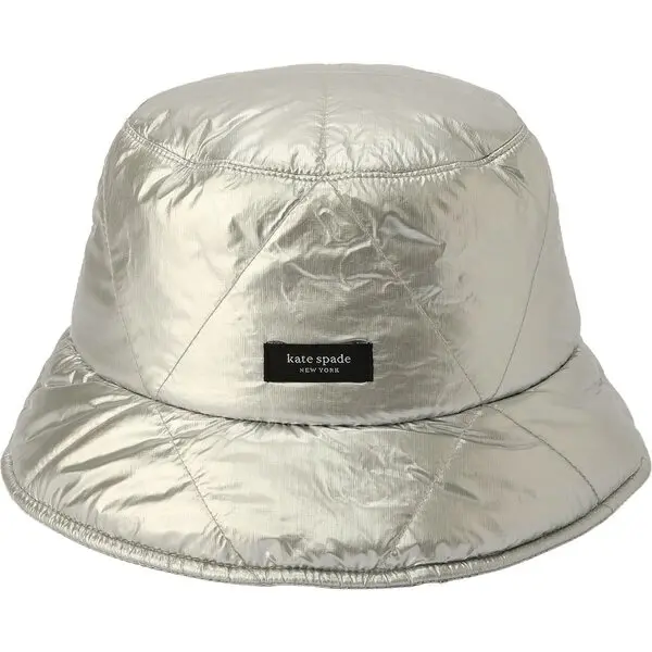 Kate Spade New York Metallic Quilted Bucket Hat