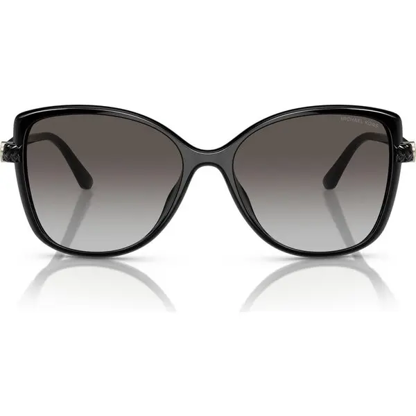 Michael Kors 55mm Butterfly Sunglasses - Black
