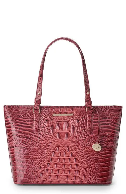 Brahmin Medium Asher Croc Embossed Leather Tote - Coquette Ombre Melbourne