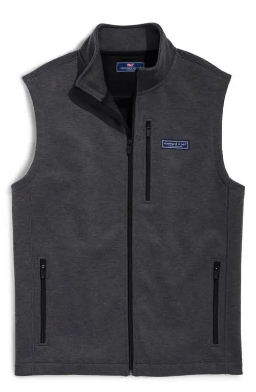 Vineyard Vines Mountain Sweater Fleece Zip-up Vest