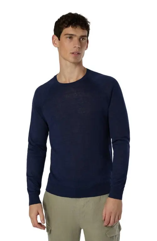 Onia Linen Raglan Sweater - Deep Navy