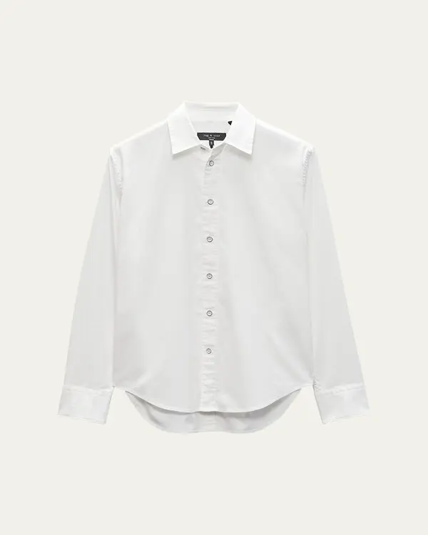 Rag & Bone Tomlin Stretch Dobby Shirt - White