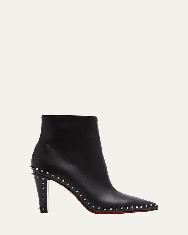 CHRISTIAN LOUBOUTIN Vidura Spike Leather Booties