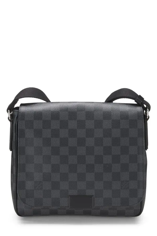 LOUIS VUITTON Damier Graphite District Pm