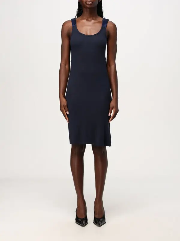 Helmut Lang Sleeveless Dress In Blue - 17% Off | Editorialist