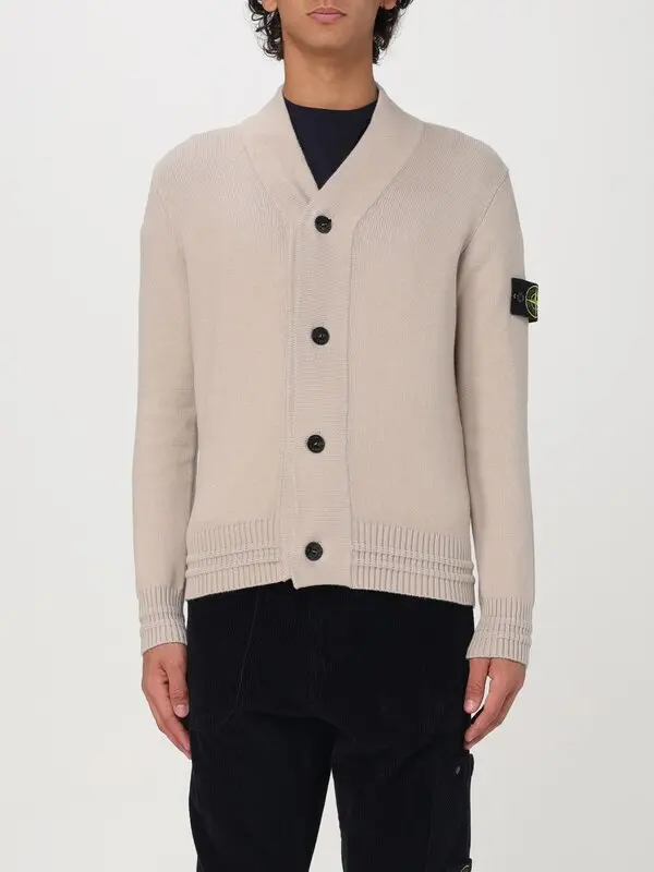 Stone Island Cardigan - Yellow Cream