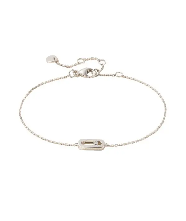 Messika Move Uno 18-karat White Gold Diamond Bracelet