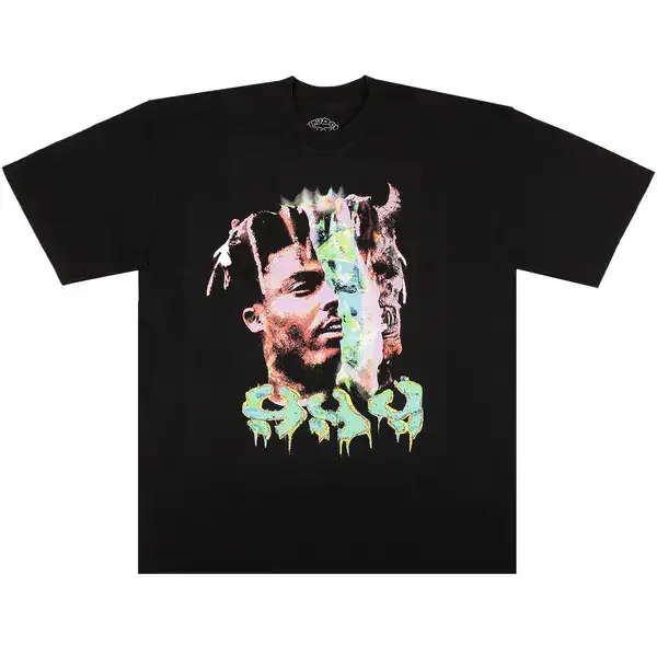 Vlone X Juice Wrld Acid T-Shirt - Black | Editorialist