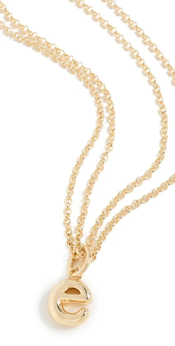 ROXANNE ASSOULIN The Puffy Initial Necklace - E