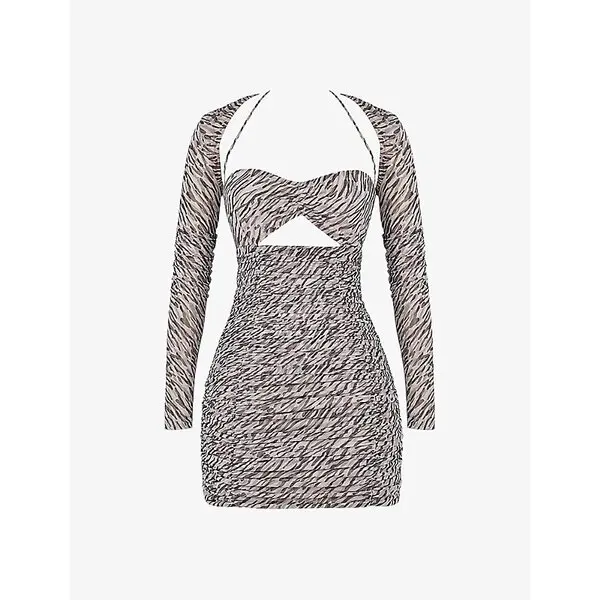 MISTRESS ROCKS Stretch-mesh Mini Dress