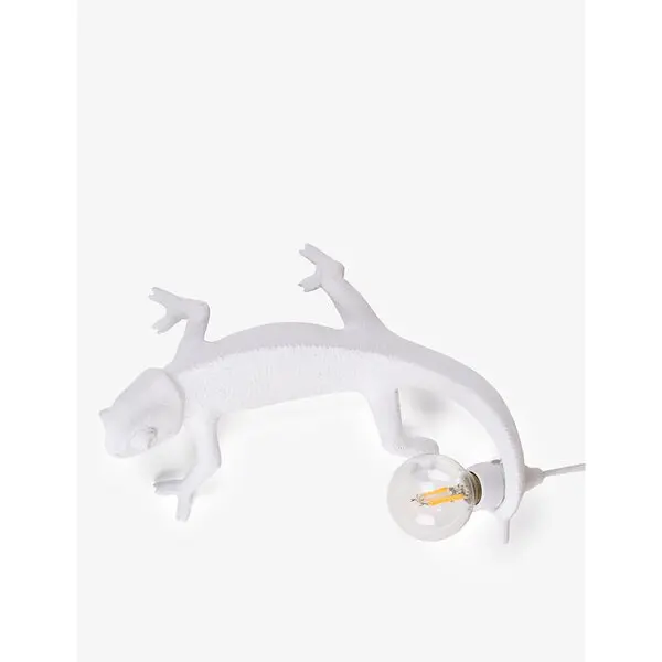 SELETTI Chameleon Going Up Resin Lamp 21cm - One-color