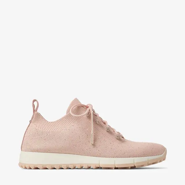 JIMMY CHOO Veles Sequin Knit Trainers - Macaron