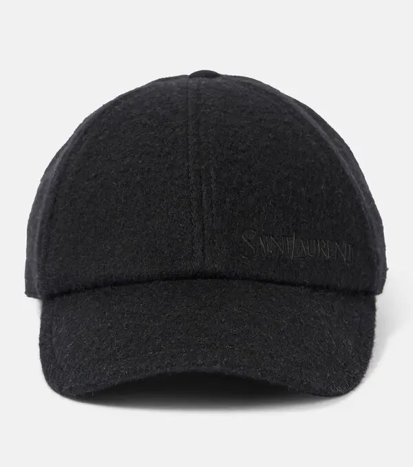 Saint Laurent Cashmere Baseball Cap