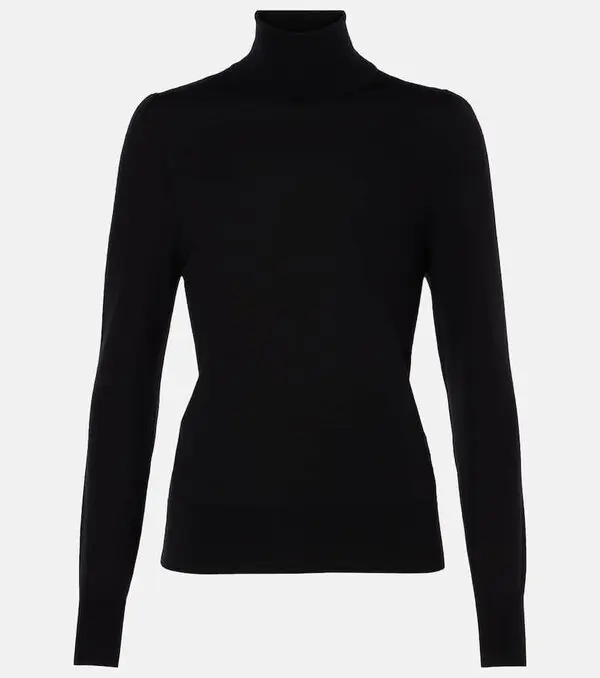 Dries Van Noten Wool Turtleneck Sweater - Black