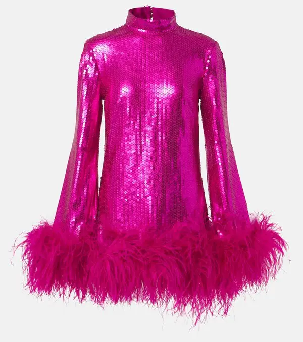 TALLER MARMO Gina Sequined Mini Dress - Pink