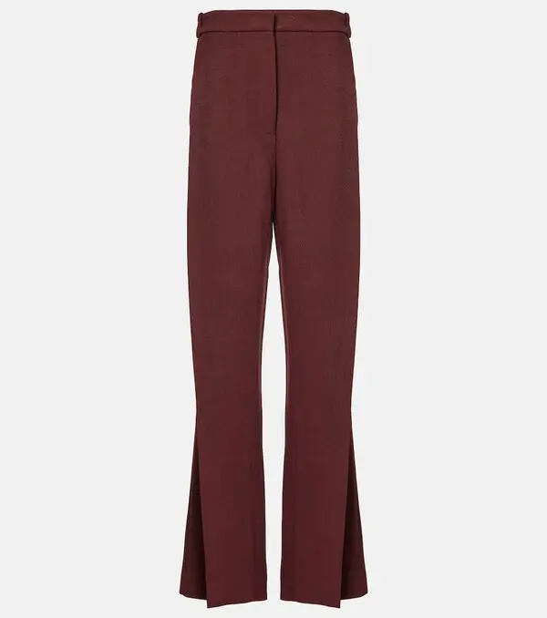 Tove Gabrielle Wide-leg Trousers - Burgundy