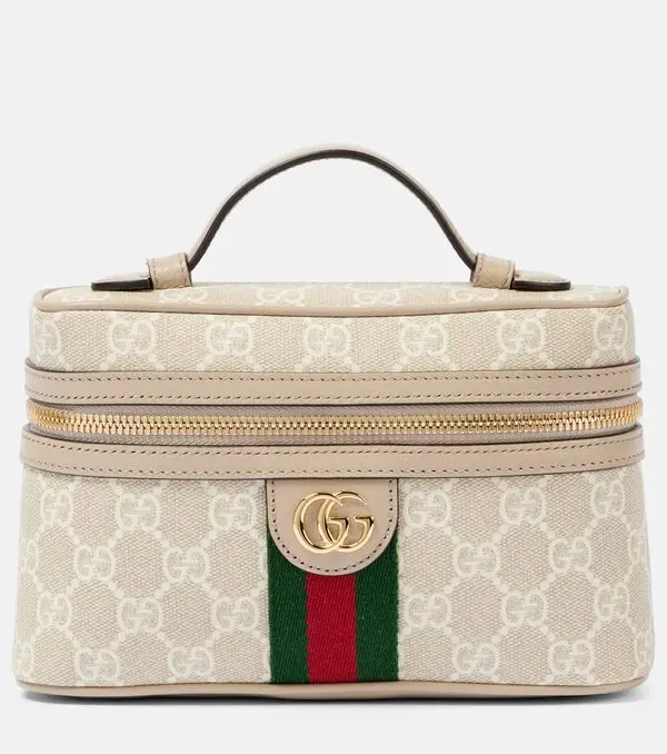 Gucci Ophidia Mini Shoulder Bag - Beige