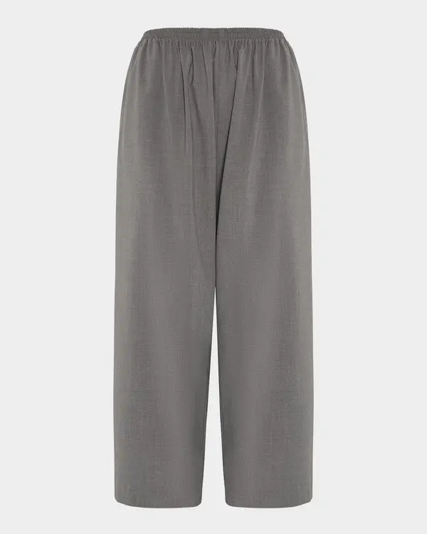 Eskandar Japanese Wool Trousers - Flannelgrey