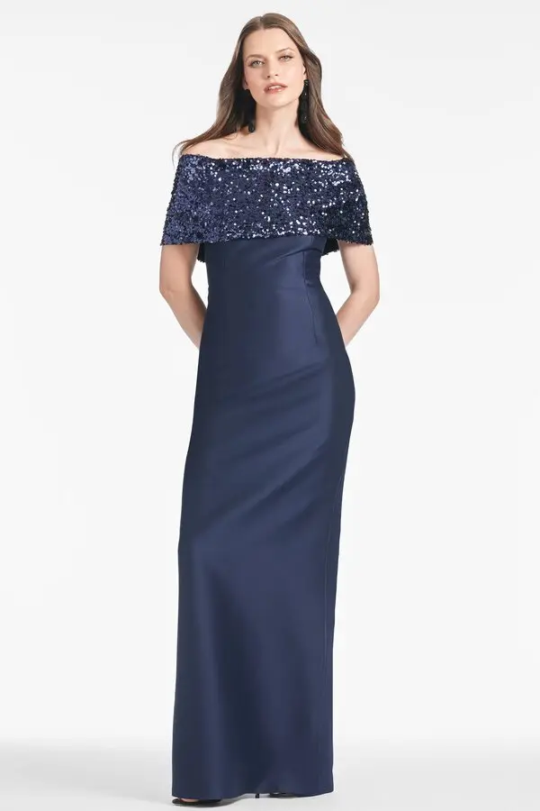 Sachin & Babi Ada Gown - Poseidon Night Sky
