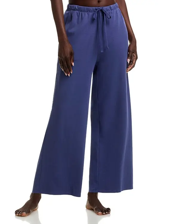 Eileen Fisher Wide Ankle Sleep Pants - Bluette