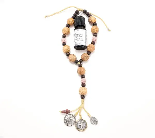 MY SAINT MY HERO Blessing Charm Door Hanger W/ Essential Oil