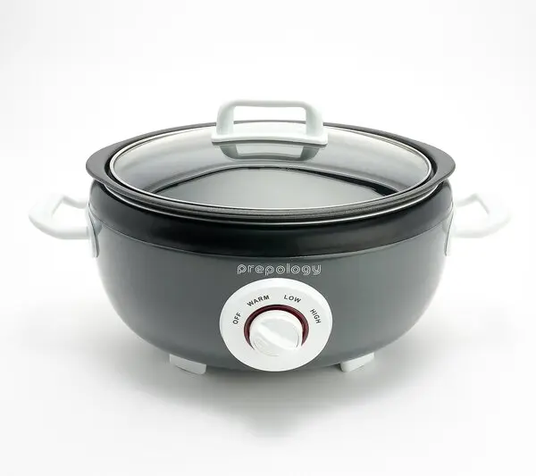 PREPOLOGY 3.7qt Slow Cooker W/ Triple Settings