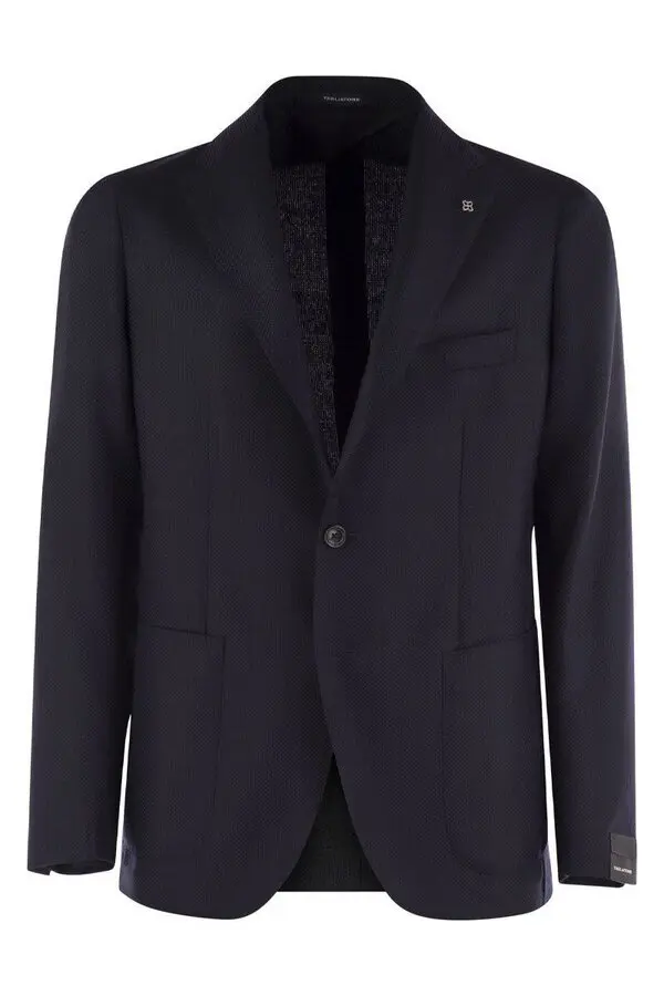 Tagliatore Virgin Wool Jacket - Blue