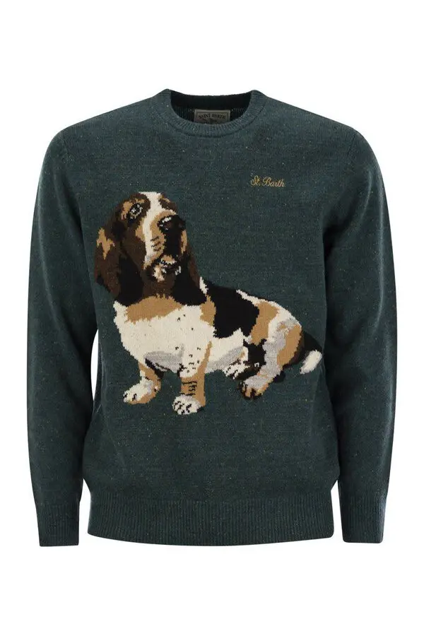 MC2 SAINT BARTH Dachshund Wool-blend Jumper